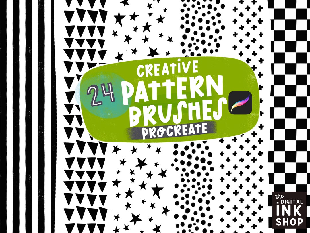 Procreate Pattern Brushes | Procreate Brushes | Set of 24 Brushes ...