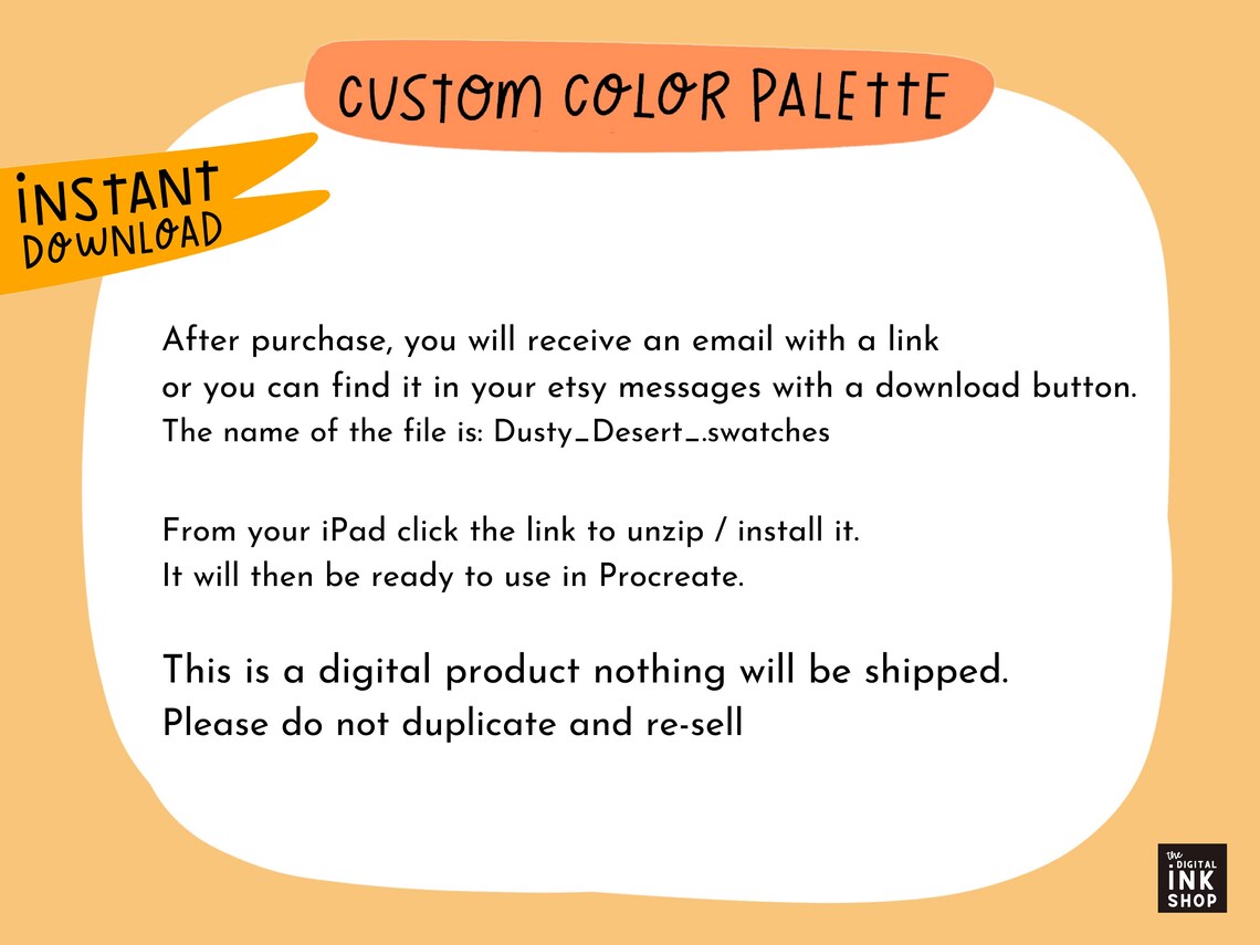 Perfect Party Invite Color Palette Procreate Color Swatches - Etsy