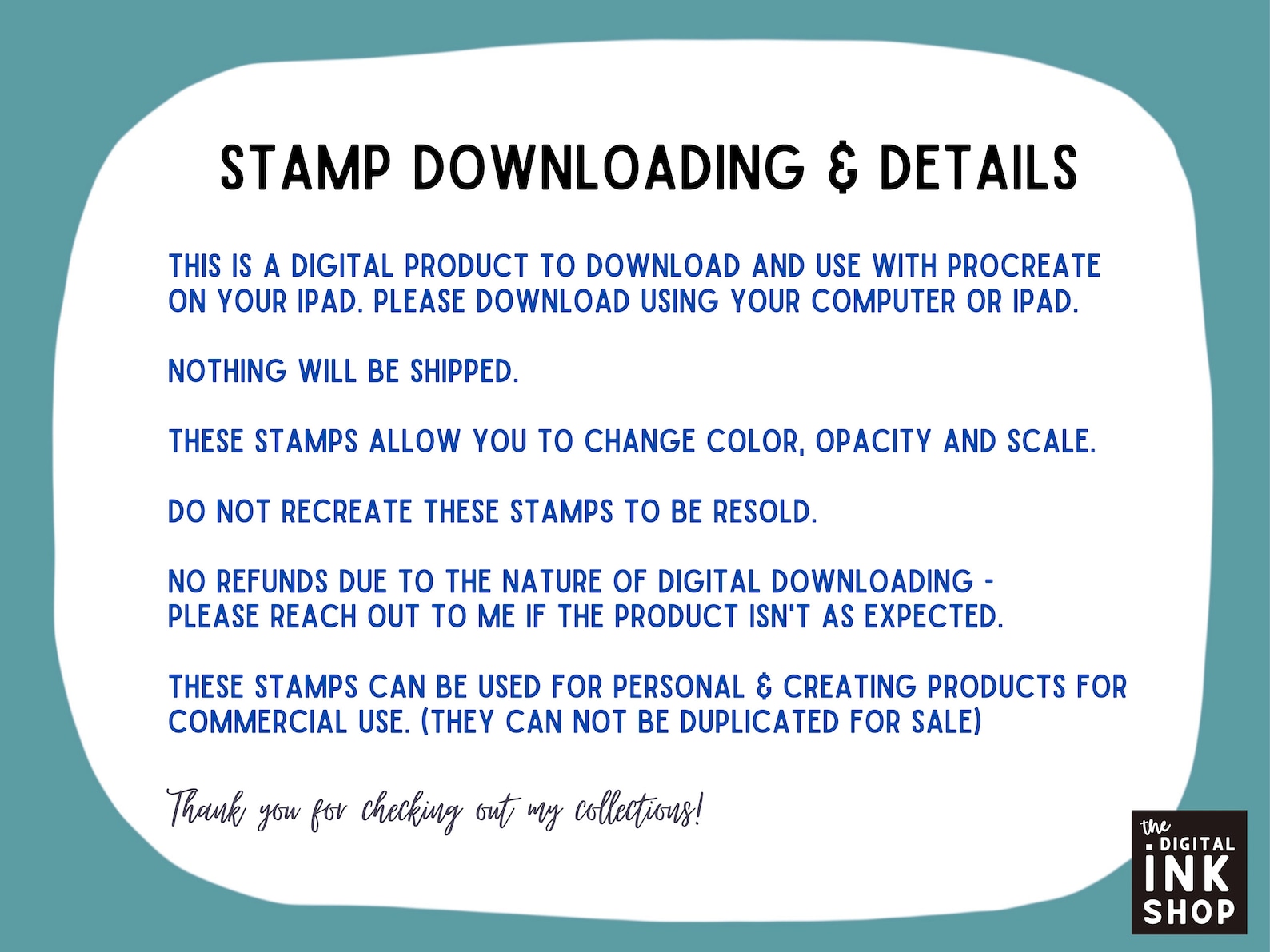 Procreate Stamp Set Pattern Stamps Procreate Brushes - Etsy