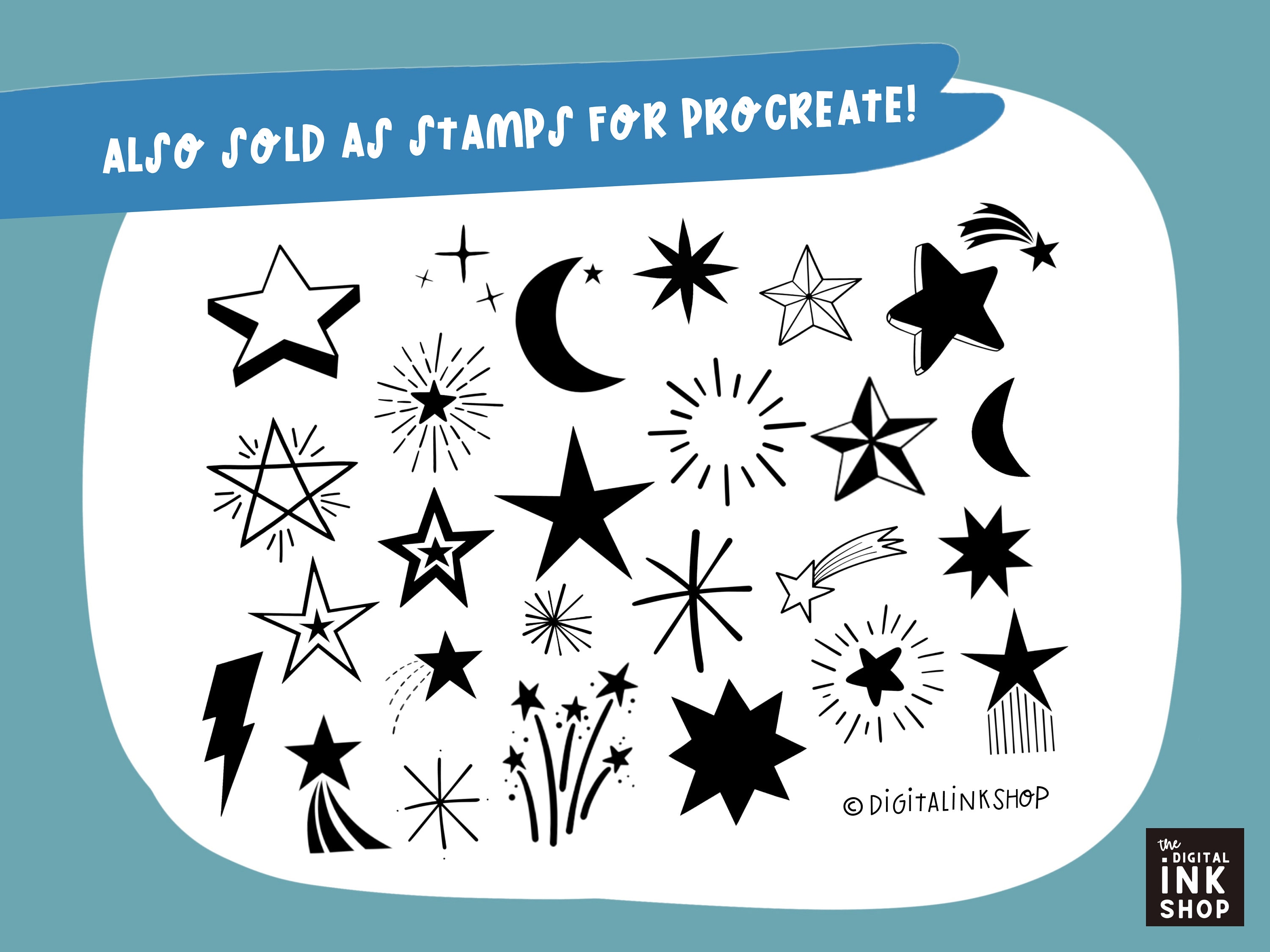 Star SVG Collection | 50+ Hand-drawn Designs (SVG & PNG) - Etsy