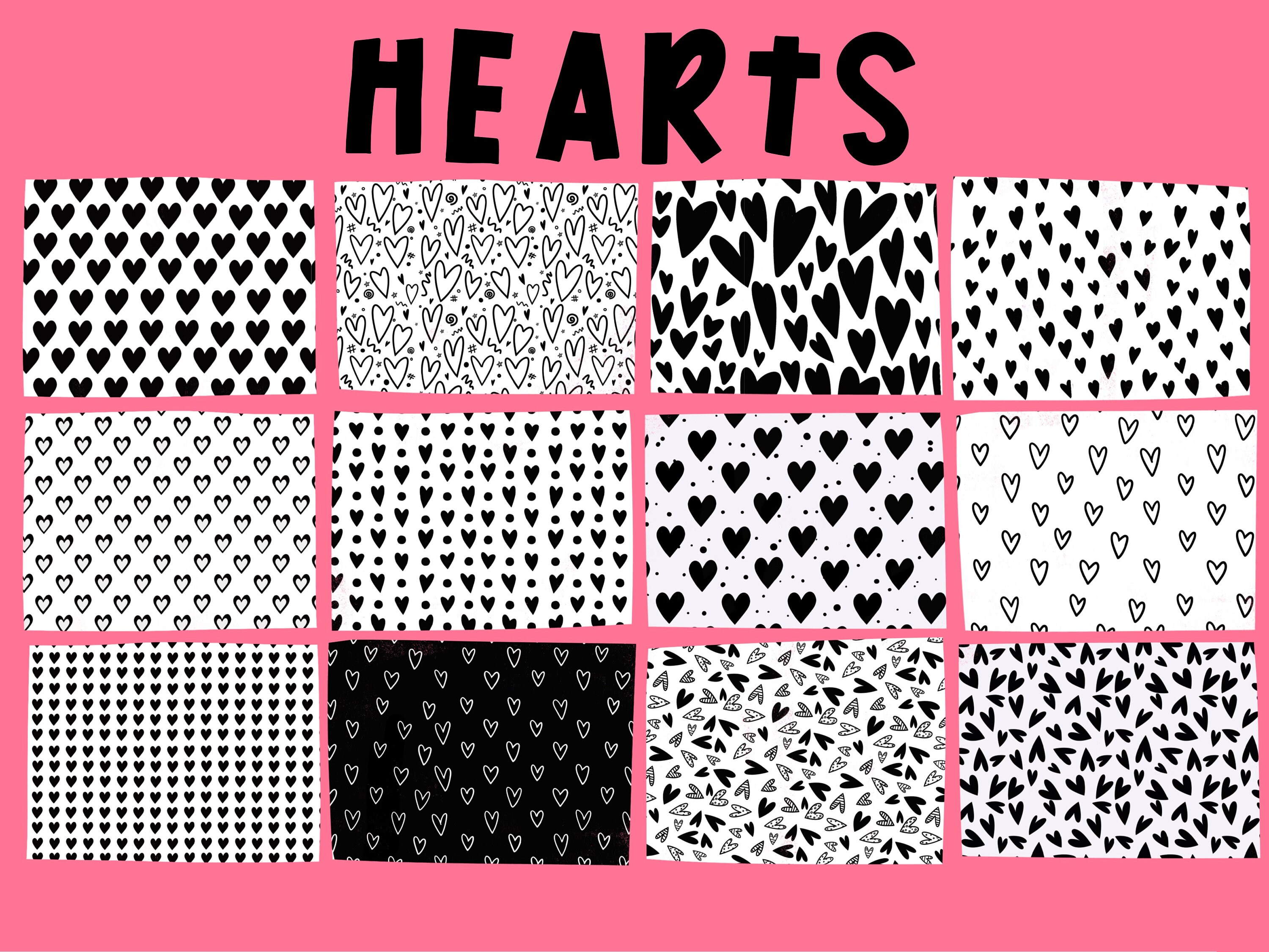 Procreate Heart Brushes Heart Stamps Procreate Brushes - Etsy