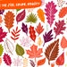 60 Procreate Stamp Set FALL Procreate Leaf Stamps Procreate Brushes ...