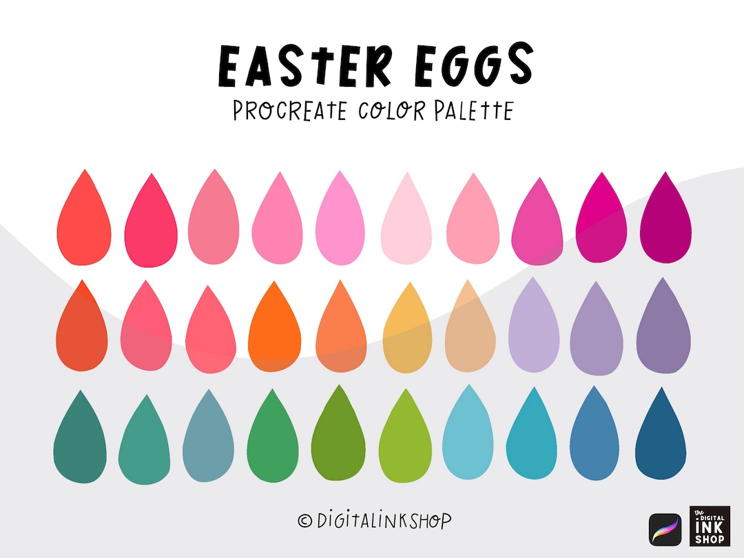 Easter Egg Color Palette | Procreate Color Palette | Color Swatches I ...