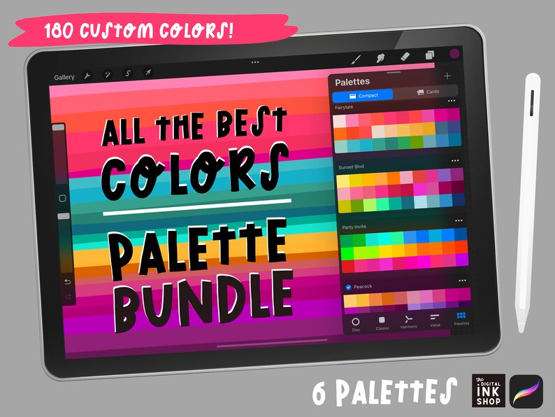 Procreate Color Palette BUNDLE Color Palette Collection - Etsy