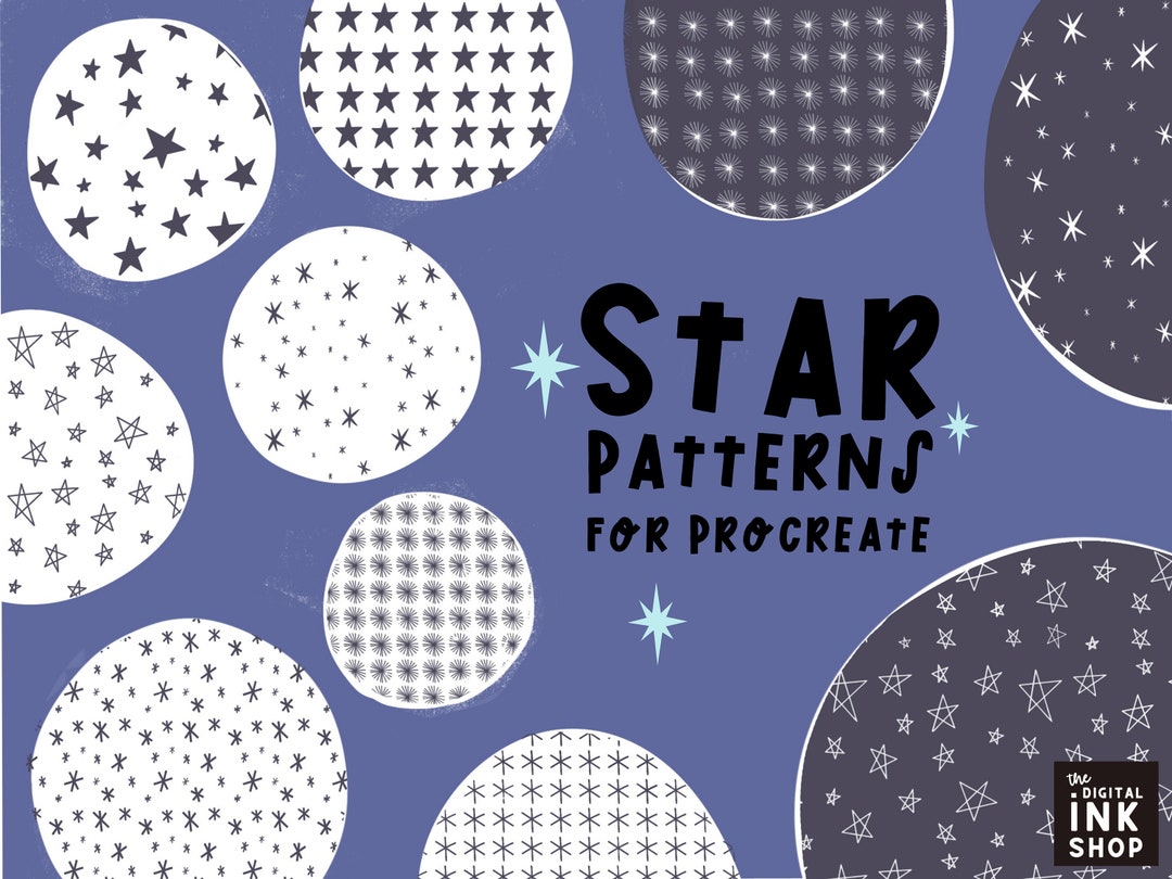 Procreate Star Brushes | Stars | Procreate Brushes | Procreate Line ...