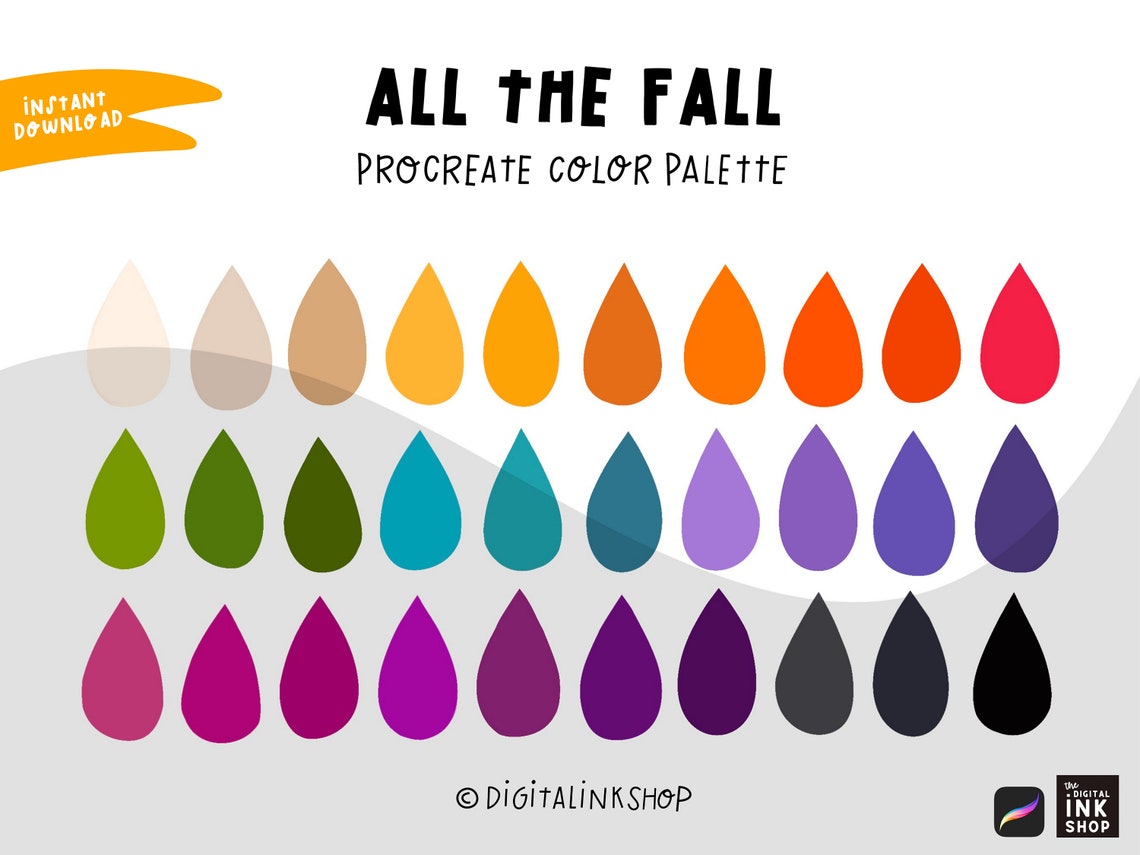Procreate Color Palette Woodland Creature Colors Procreate - Etsy