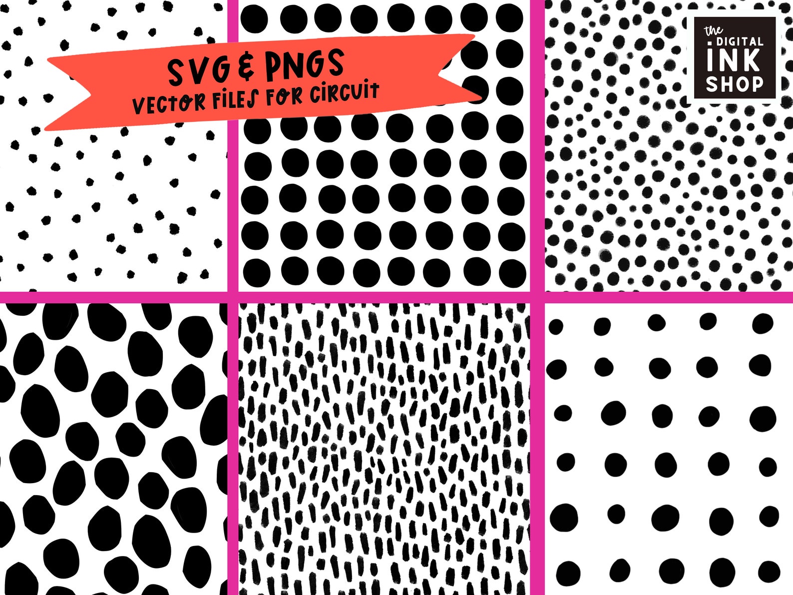 Seamless SVG Patterns I Polka Dot SVG Bundle L Svg Files for Cricut Svg ...