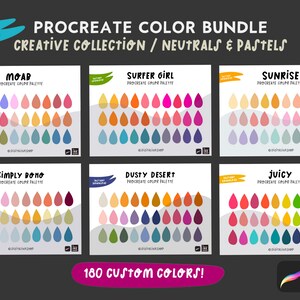 Perfect Procreate Starter Pack Color Palettes | Procreate Brushes ...
