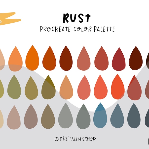 Rust Color Palette - Etsy