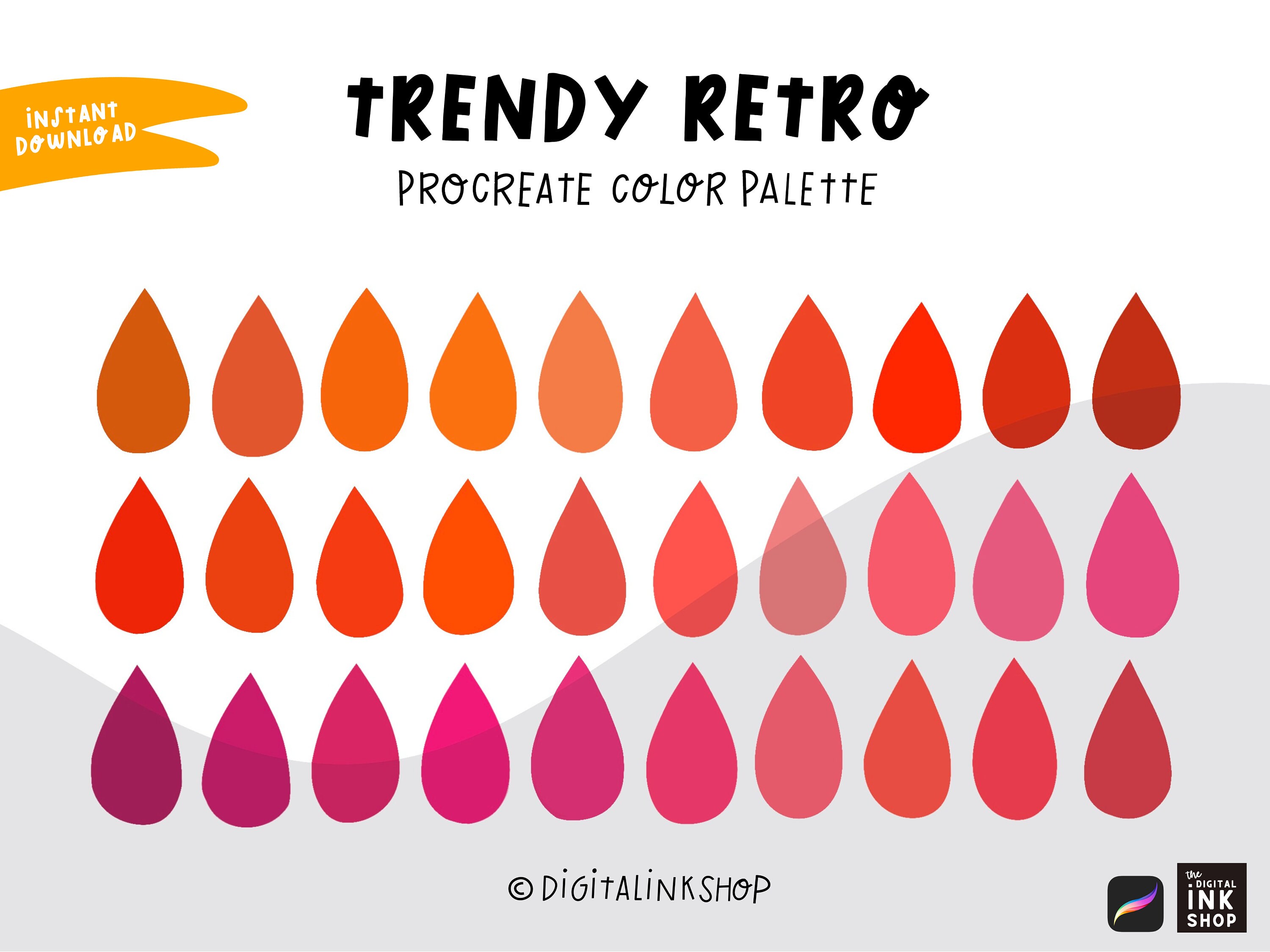 Procreate Color Palette Boho Colors Procreate Color Etsy