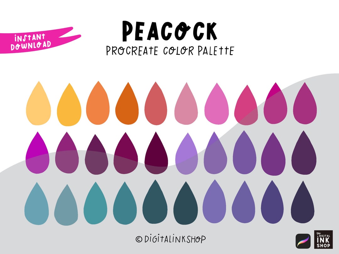 Procreate Color Palette | Procreate Color Swatches | Bold Colors ...