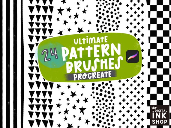 Procreate Pattern Brushes Procreate Brushes Set of 24 - Etsy