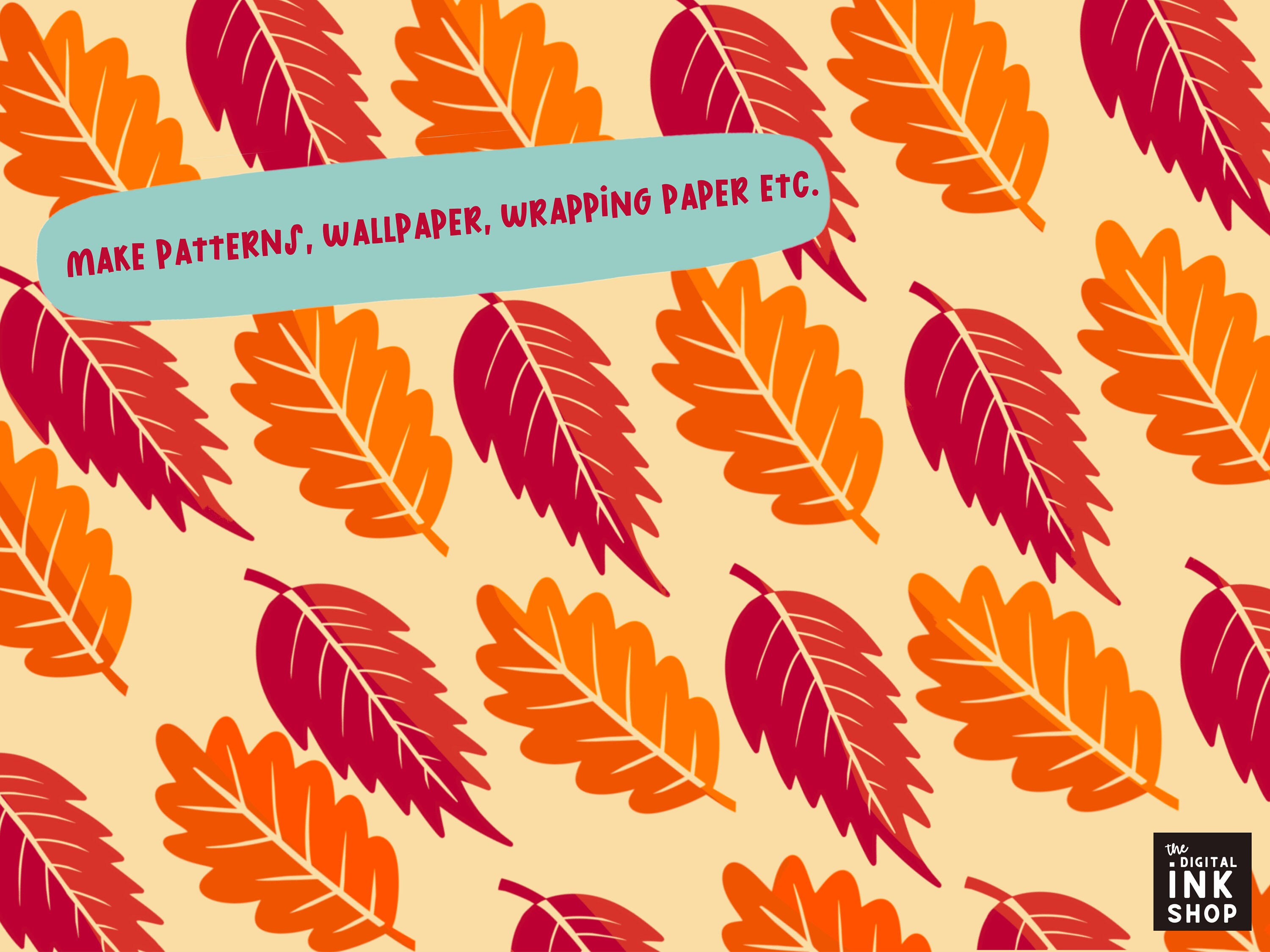 60 Procreate Stamp Set FALL Procreate Leaf Stamps - Etsy