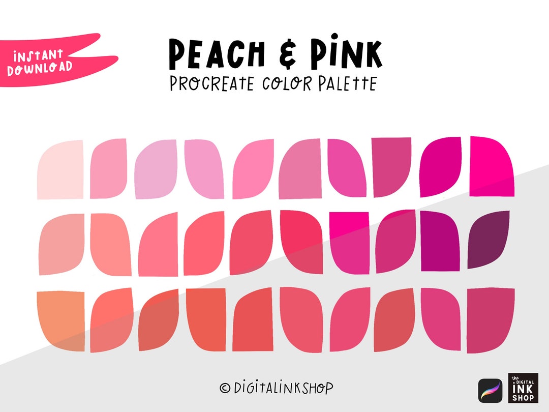 Pink Procreate Color Palette | Procreate Color Swatches I Procreate ... Pink Procreate Color Palette | Procreate Color Swatches I Procreate ...
