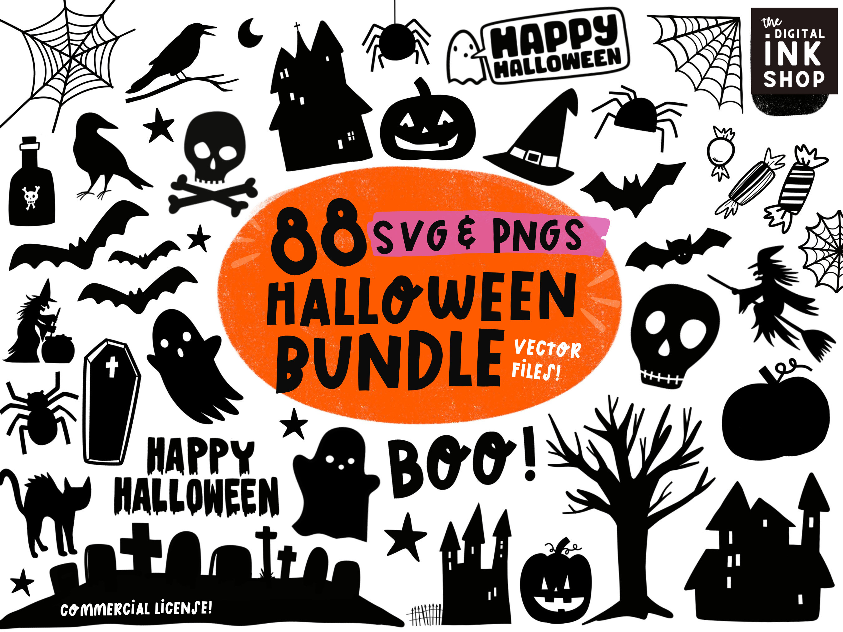 Halloween SVG Bundle 88 Halloween SVG Graphics L Halloween - Etsy