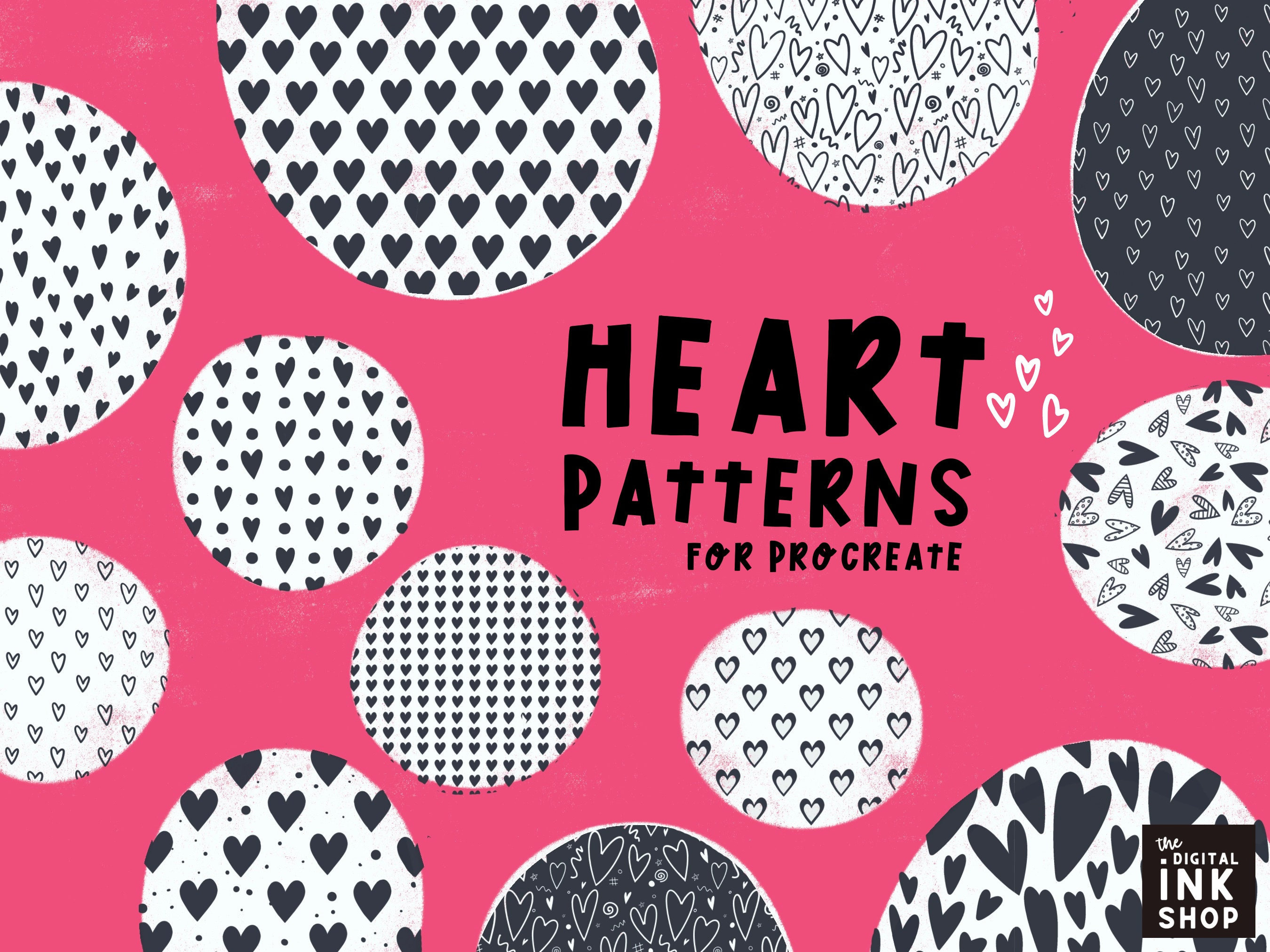 Procreate Heart Brushes Heart Stamps Procreate Brushes - Etsy