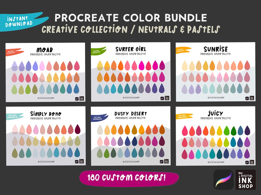 Procreate Color Palette BUNDLE | Perfect Neutral Collection | Color ...