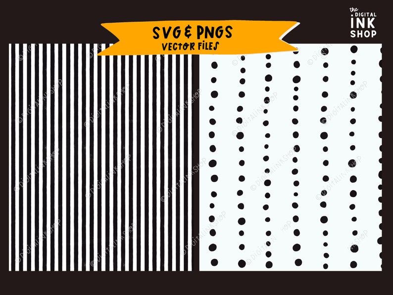 Seamless Stripe Pattern SVG Bundle: Vector Backgrounds (instant ...