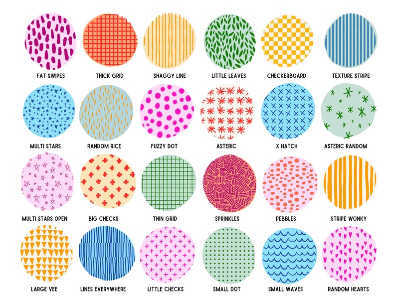 Procreate Pattern Brushes Procreate Brushes Set of 24 - Etsy