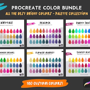 Procreate Color Palette BUNDLE | Color Palette Collection | Bright ...