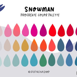 Procreate Color Palette BUNDLE | Winter Collection | Color Swatch ...