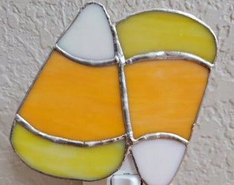 Candy Corn Stained Glass - Etsy
