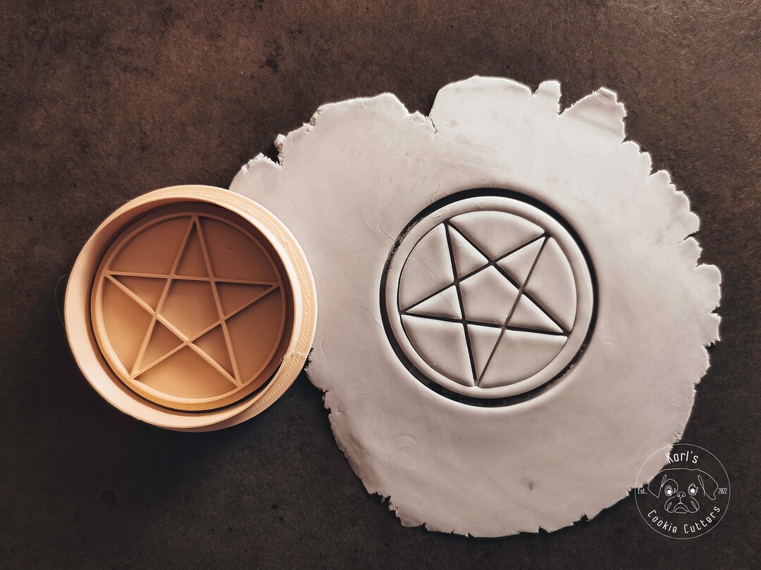 Pentagram, Pentacle Cookie Cutter & Stamp I Cookie Cutter I Fondant ...