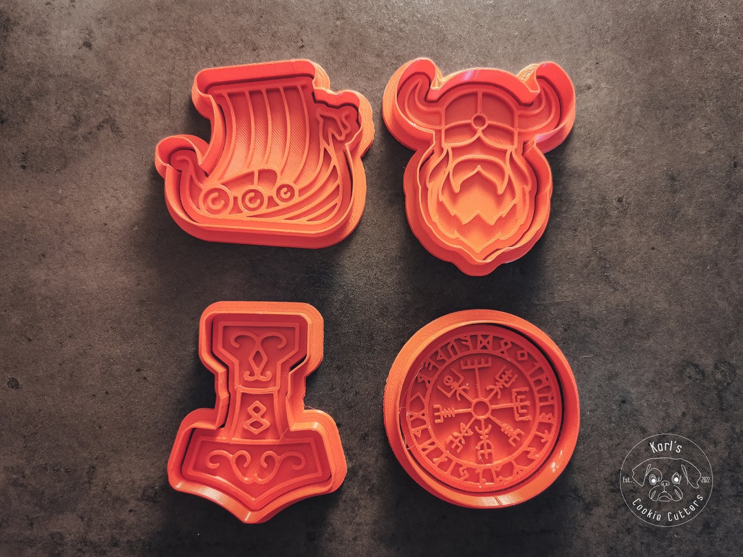 Vikings Cookie Cutters and Stamps - Etsy