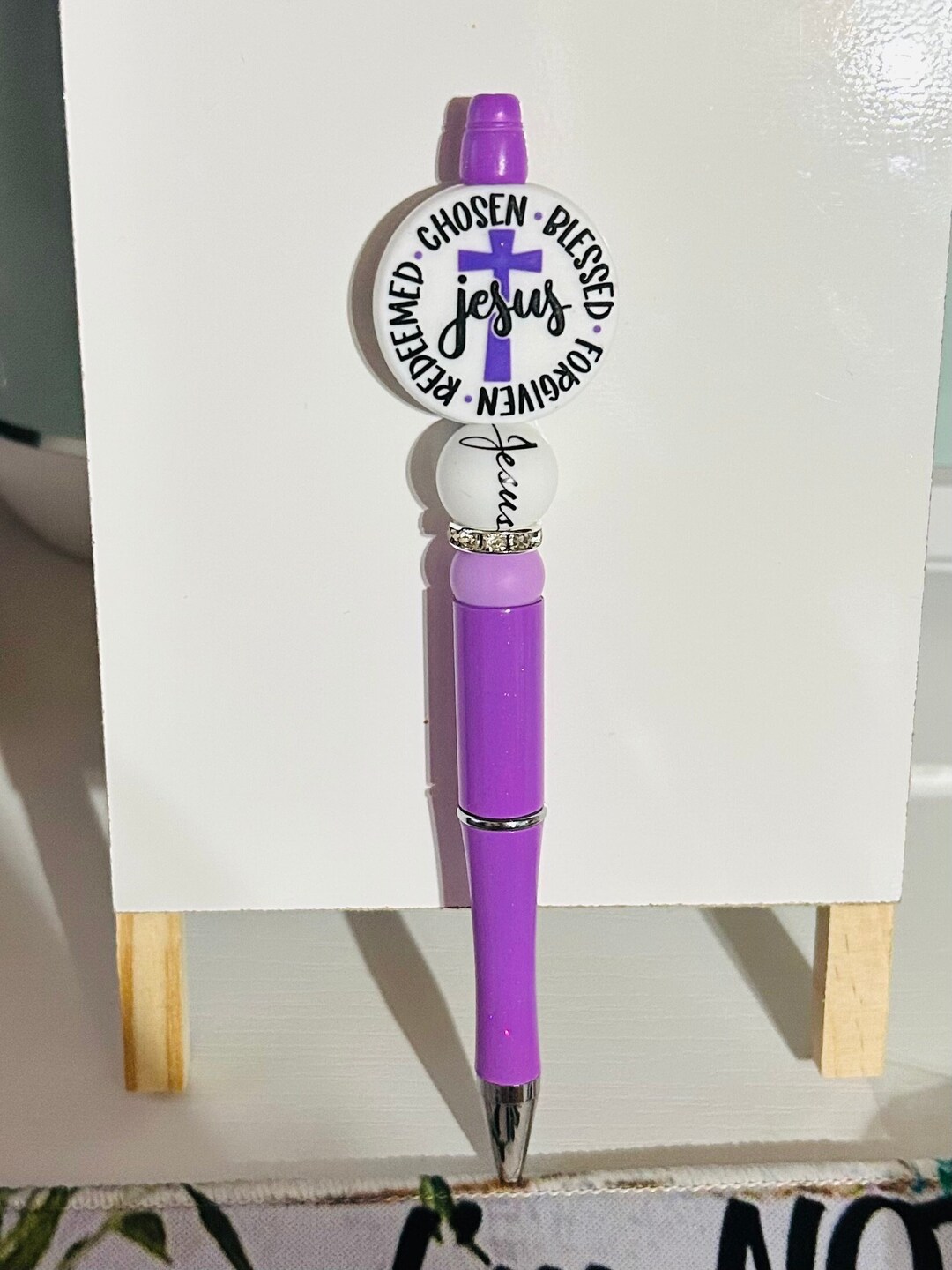 Purple Jesus Pen - Etsy