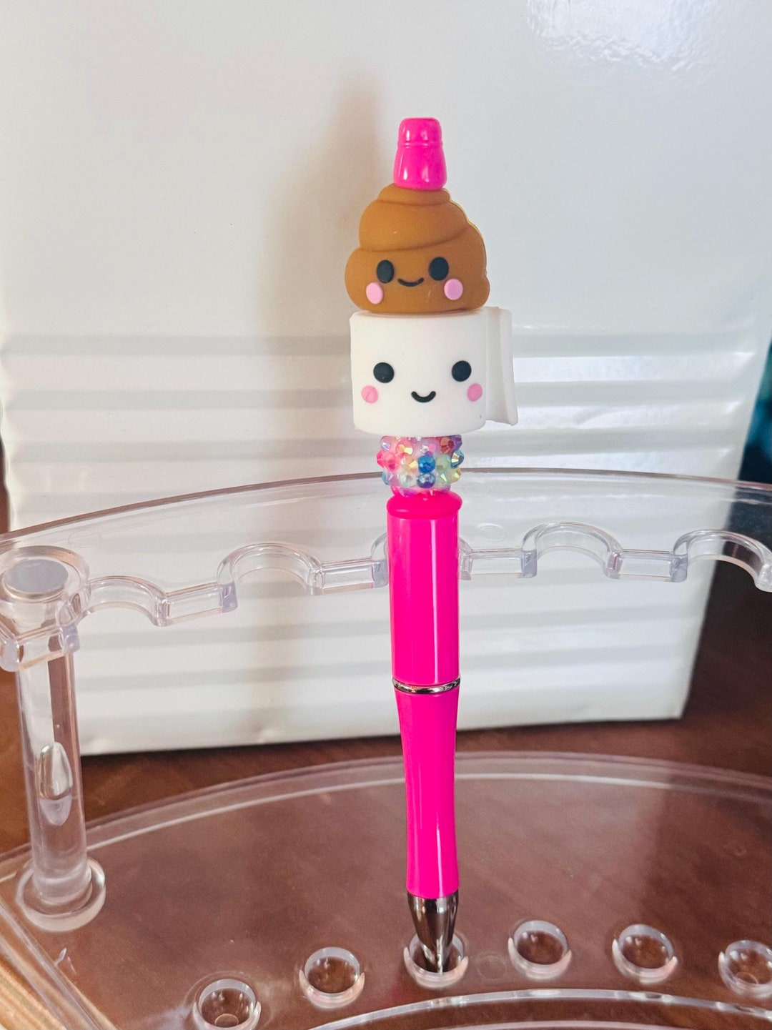3D Poop and Toliet Paper Pen - Etsy