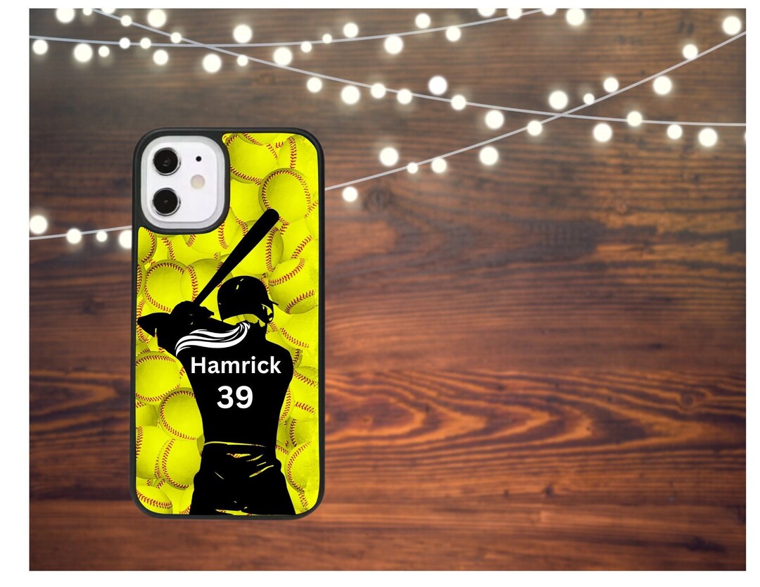 Personalized Softballiphone Case - Etsy
