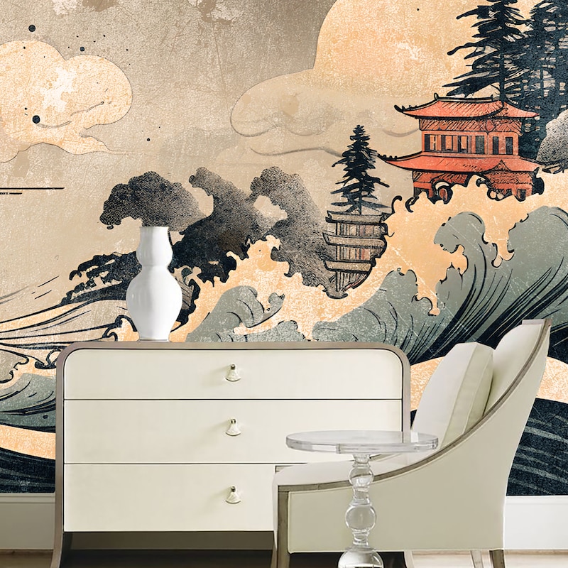 Japanese Wallpaper - Etsy