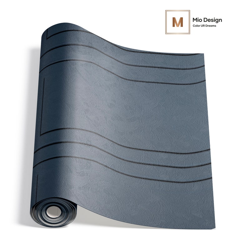 Modern Dark Blue Wood Panels Wallpaper Luxury Wall Mural - Etsy