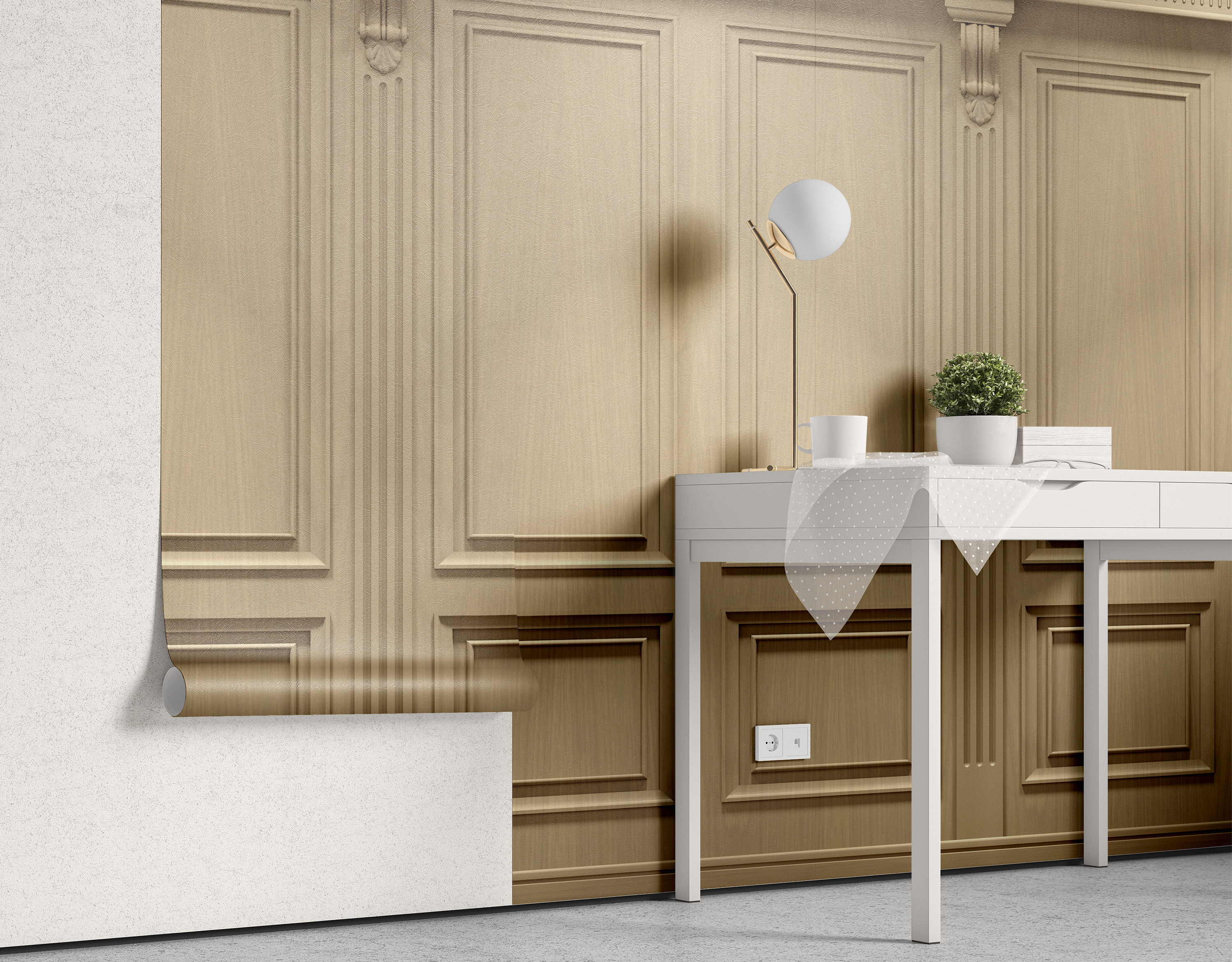 SUPERB Beech Wood Panels Wallpaper Antique Wood Mural Art - Etsy