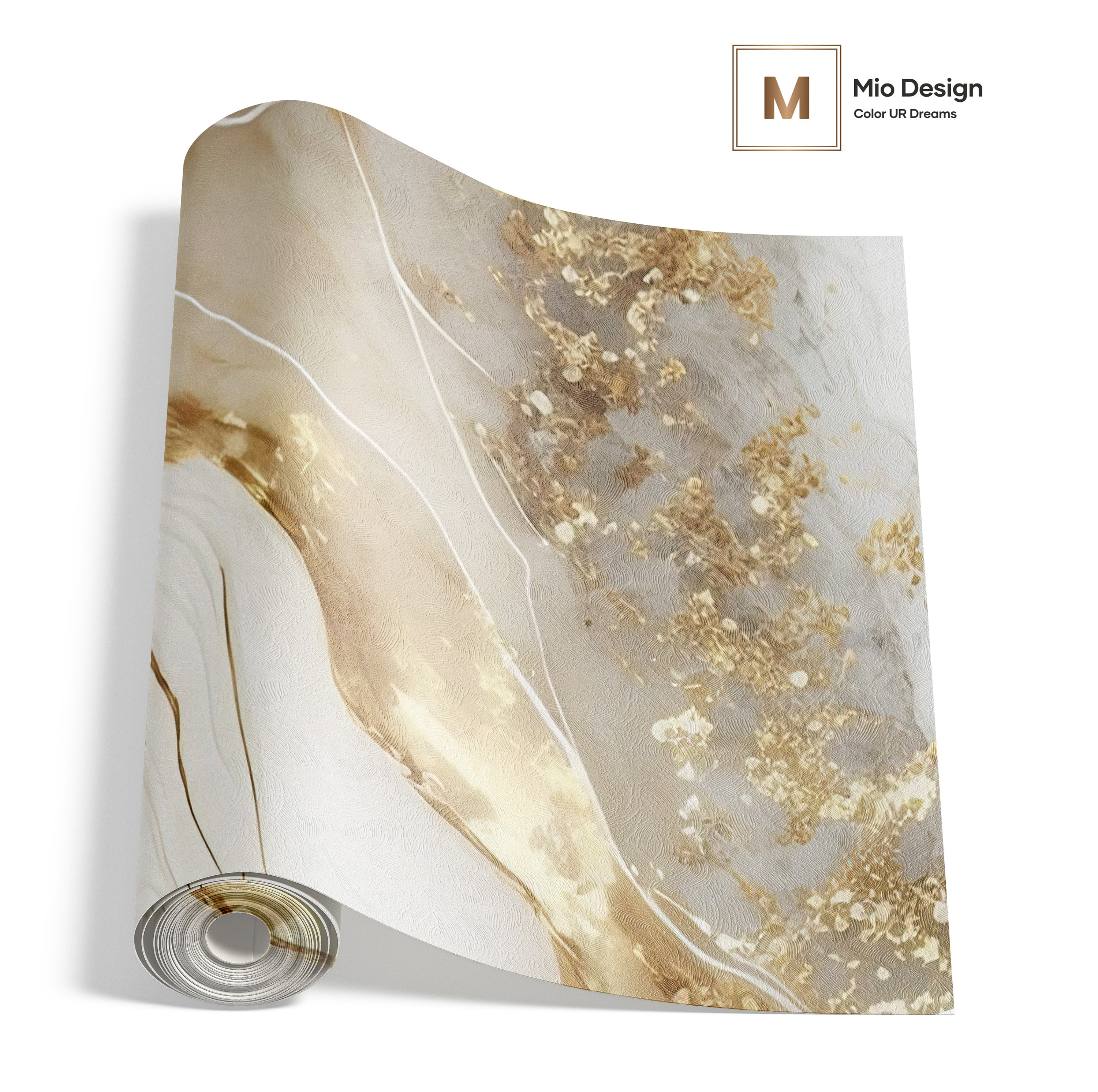 Natural Gold Marble Wallpaper | Modern Abstract Gold Mural | Luxury ...
