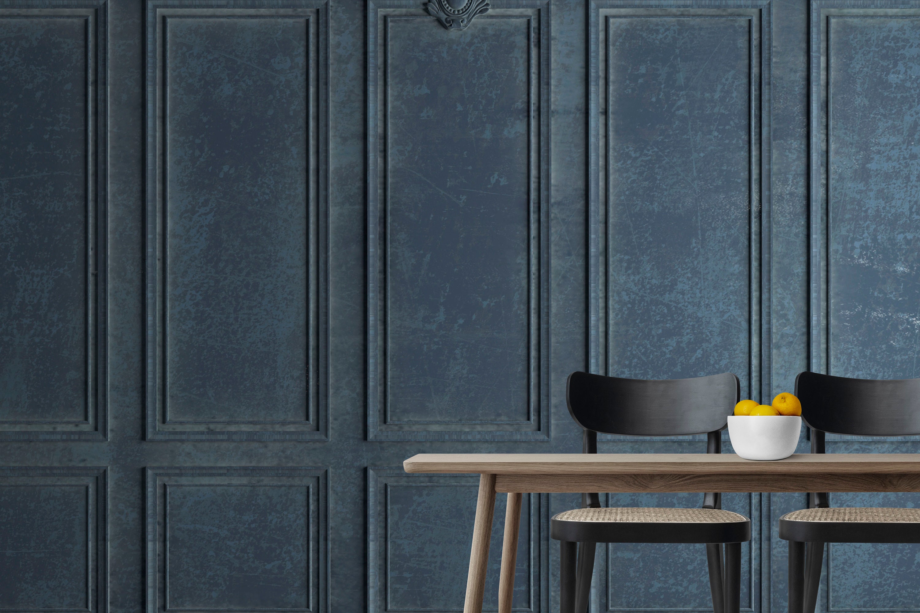 Antique Blue Wood Panel Wallpaper Classic Wood Mural - Etsy UK