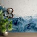 ABSTRACT Blue Watercolor Wallpaper Blue Ombre Mural Peel and Stick ...