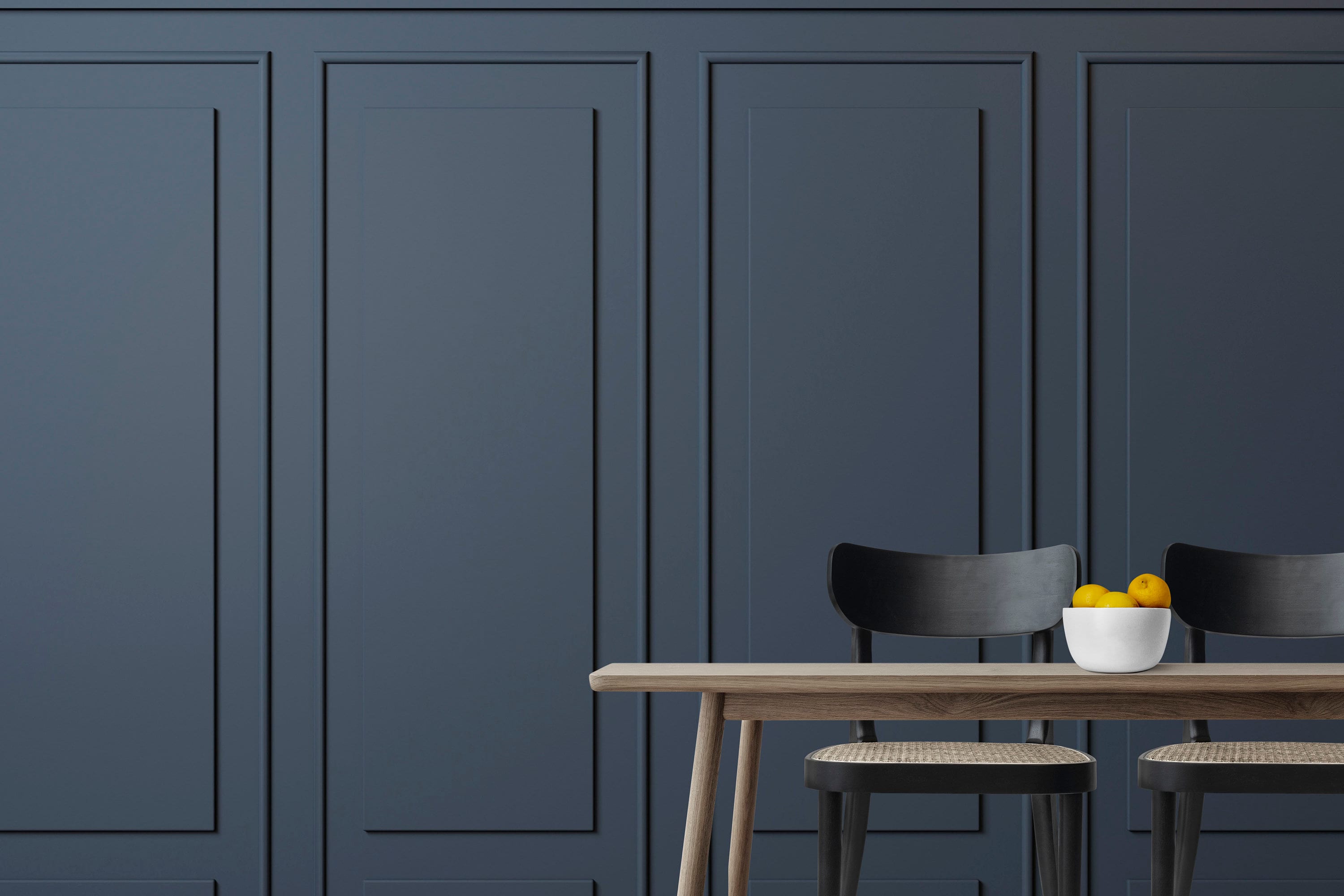 Modern Dark Blue Wood Panels Wallpaper Luxury Wall Mural - Etsy