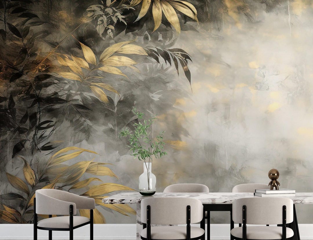 Dark Tropical Wallpaper | Exotic Wall Mural | Floral Wallpaper ...