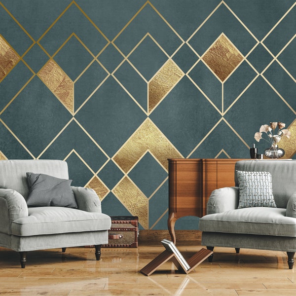Geometric Wallpaper - Etsy