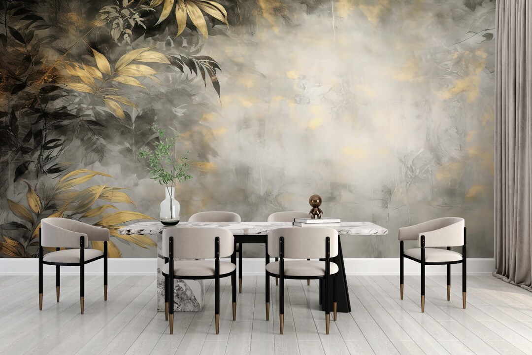 Dark Tropical Wallpaper Exotic Wall Mural Floral Wallpaper Tropical ...