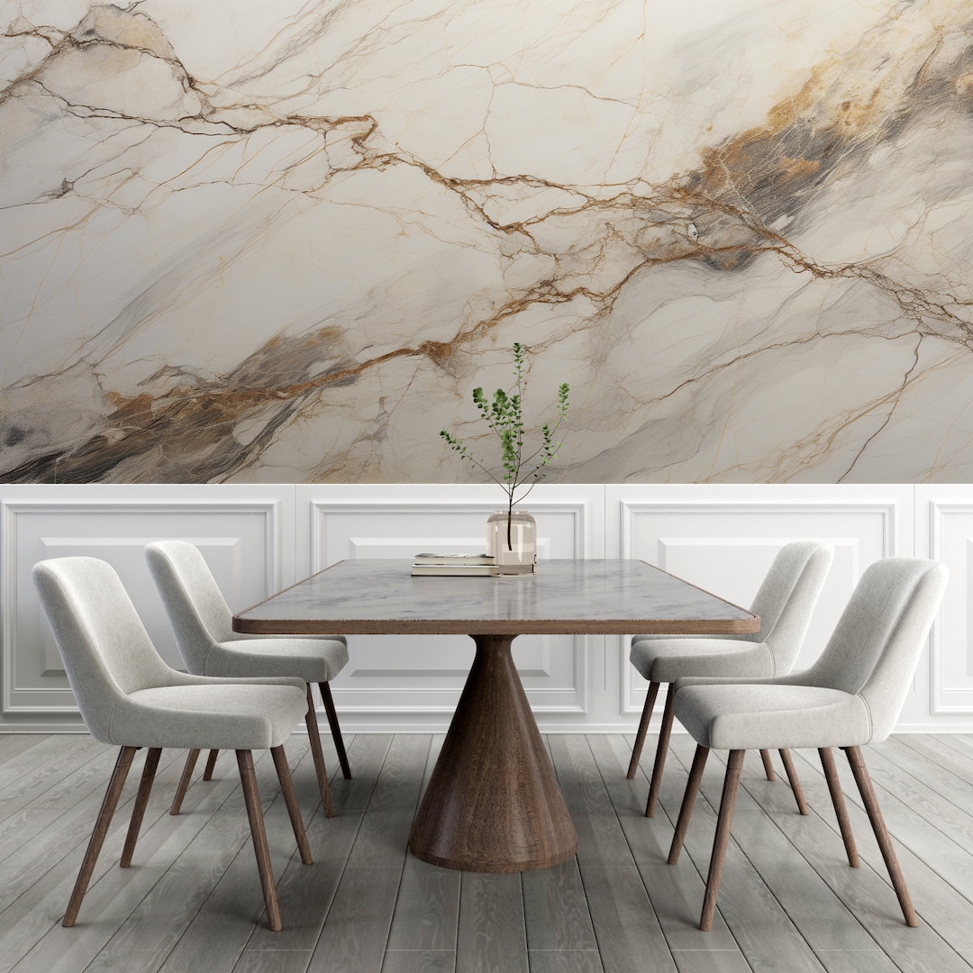 MODERN Beige Marble Wallpaper Perfect Abstract Beige Marble - Etsy