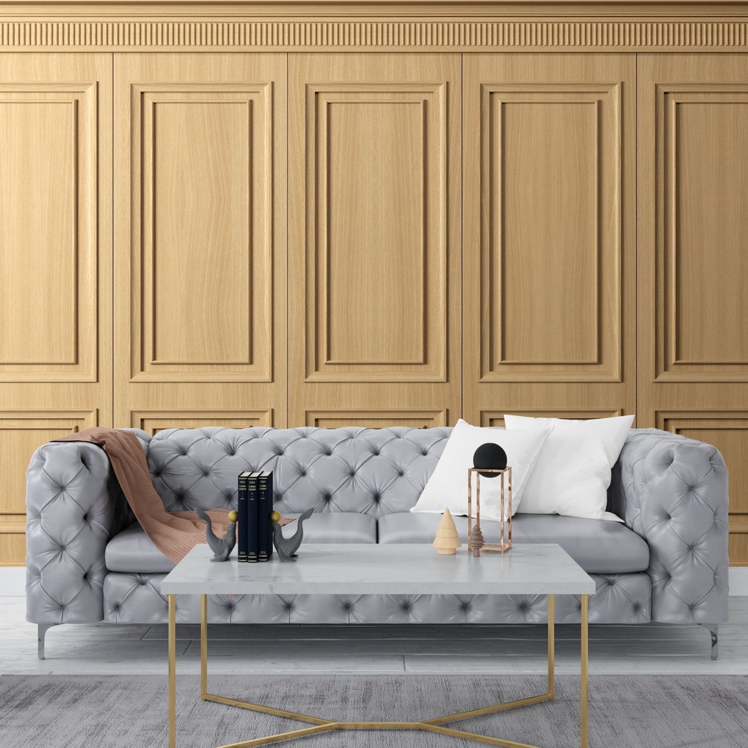 Light Oak Wood Panels Wallpaper Antique and Vintage Wall - Etsy