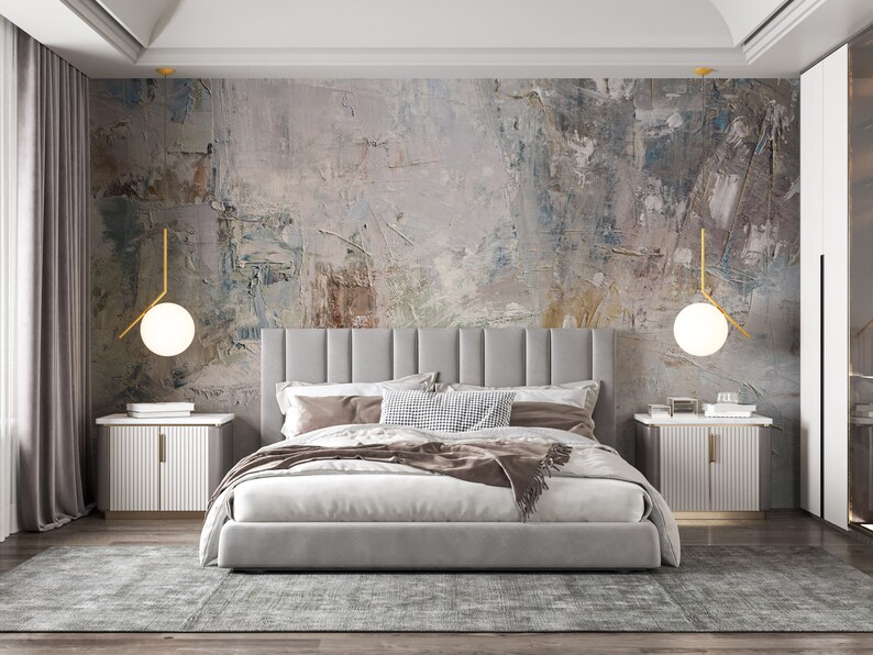 Modern Venetian Wallpaper Faux Texture Wall Art Abstract - Etsy