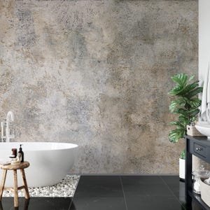 OLD Concrete Wallpaper | Cracked Obsolete Stone Mural | Faux Texture ...