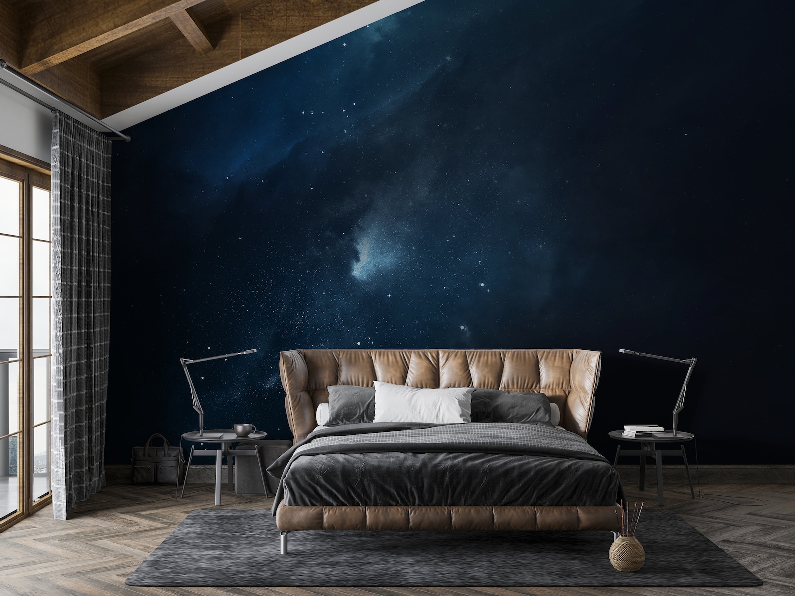 Cosmic Universe Wall Mural Breathtaking Galaxy & Stars Panoramic ...