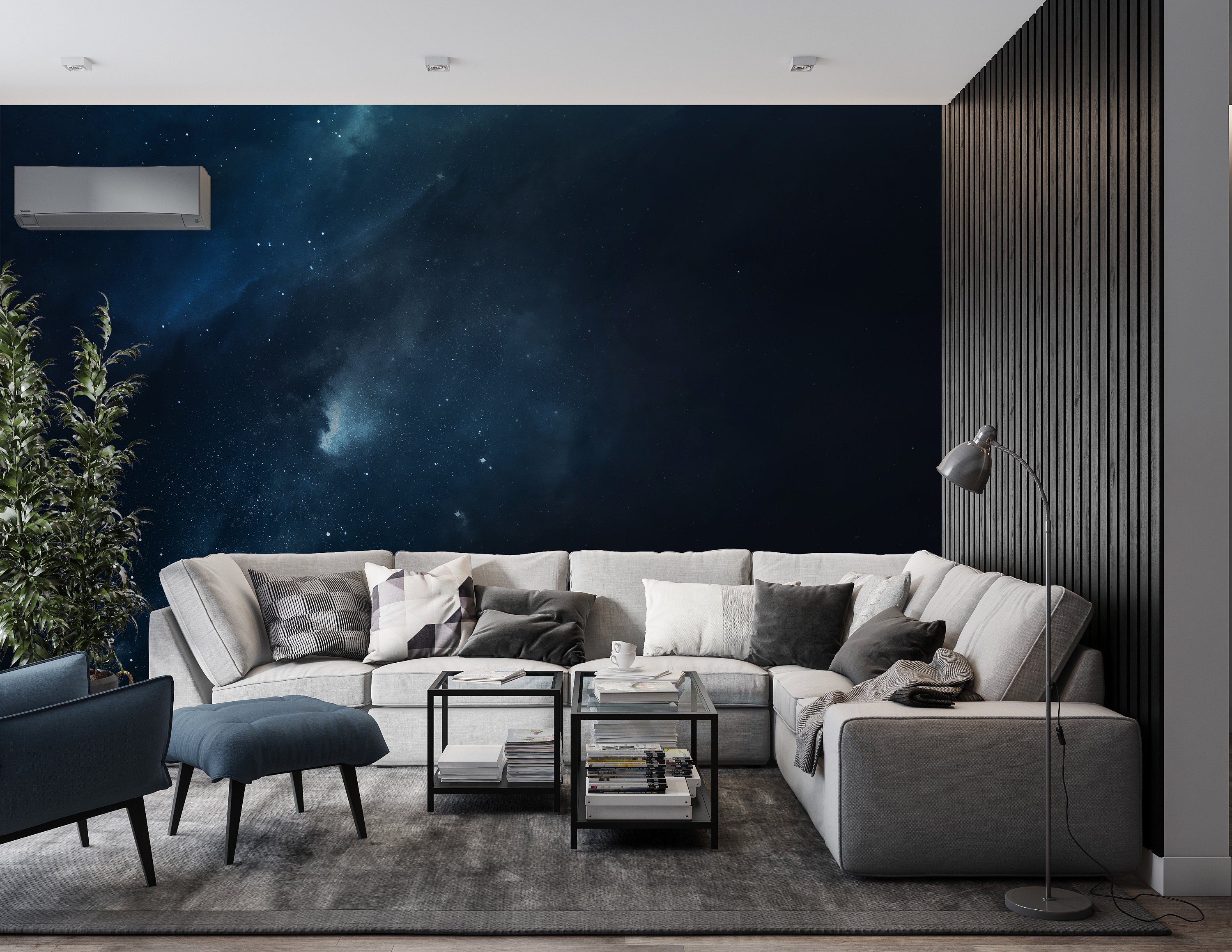 Cosmic Universe Wall Mural Breathtaking Galaxy & Stars Panoramic ...