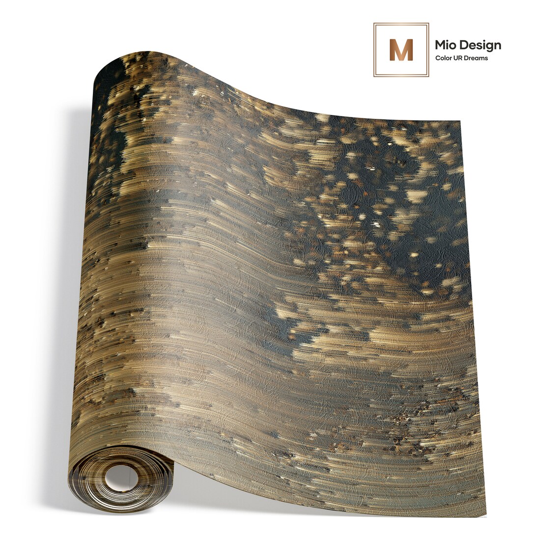 Modern Gold Line Wallpaper | Luxury Gold Mural | Golden Large Peel and ...