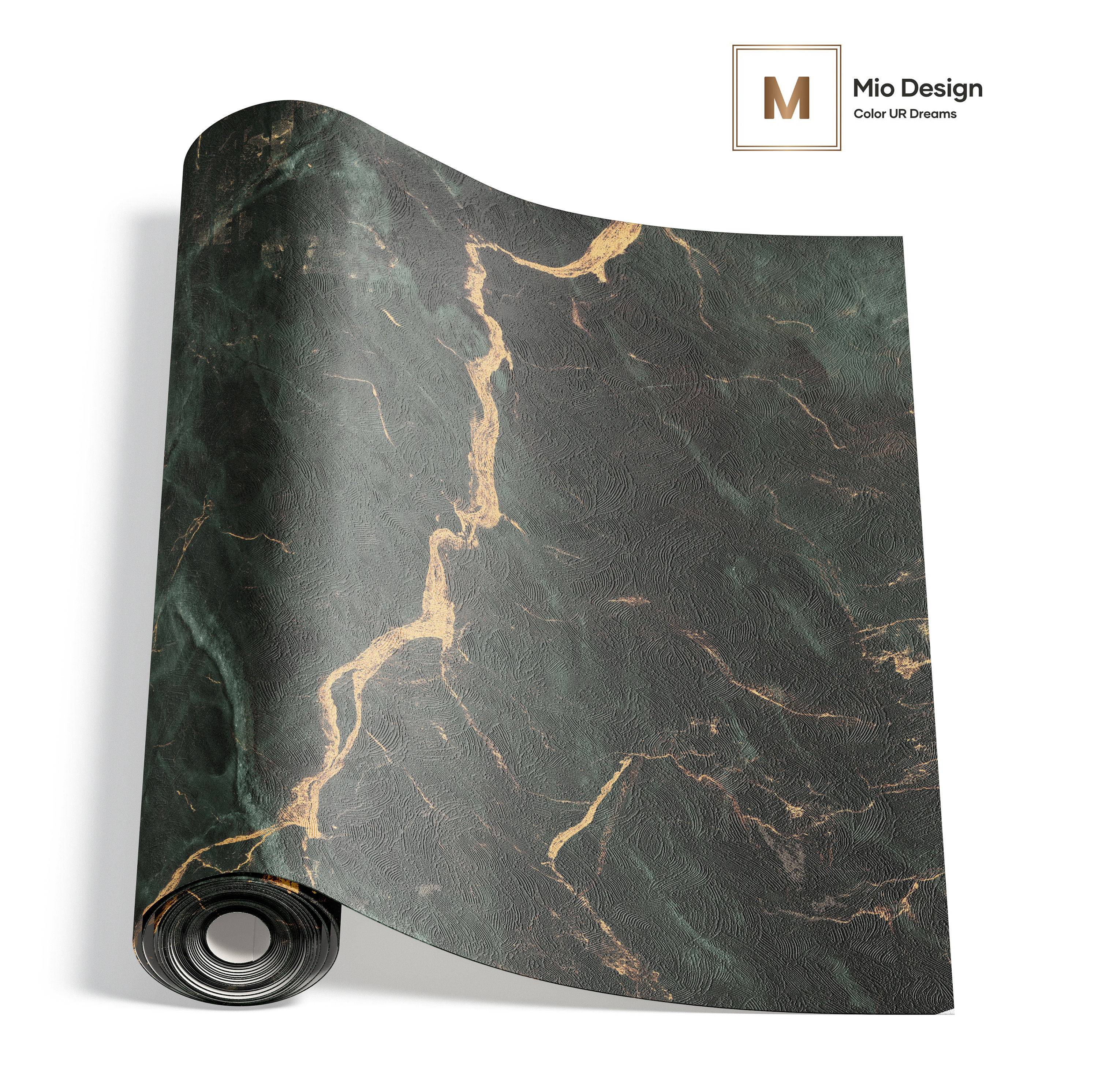 PERFECT Marble Green Wallpaper Modern Dark Green Marble - Etsy
