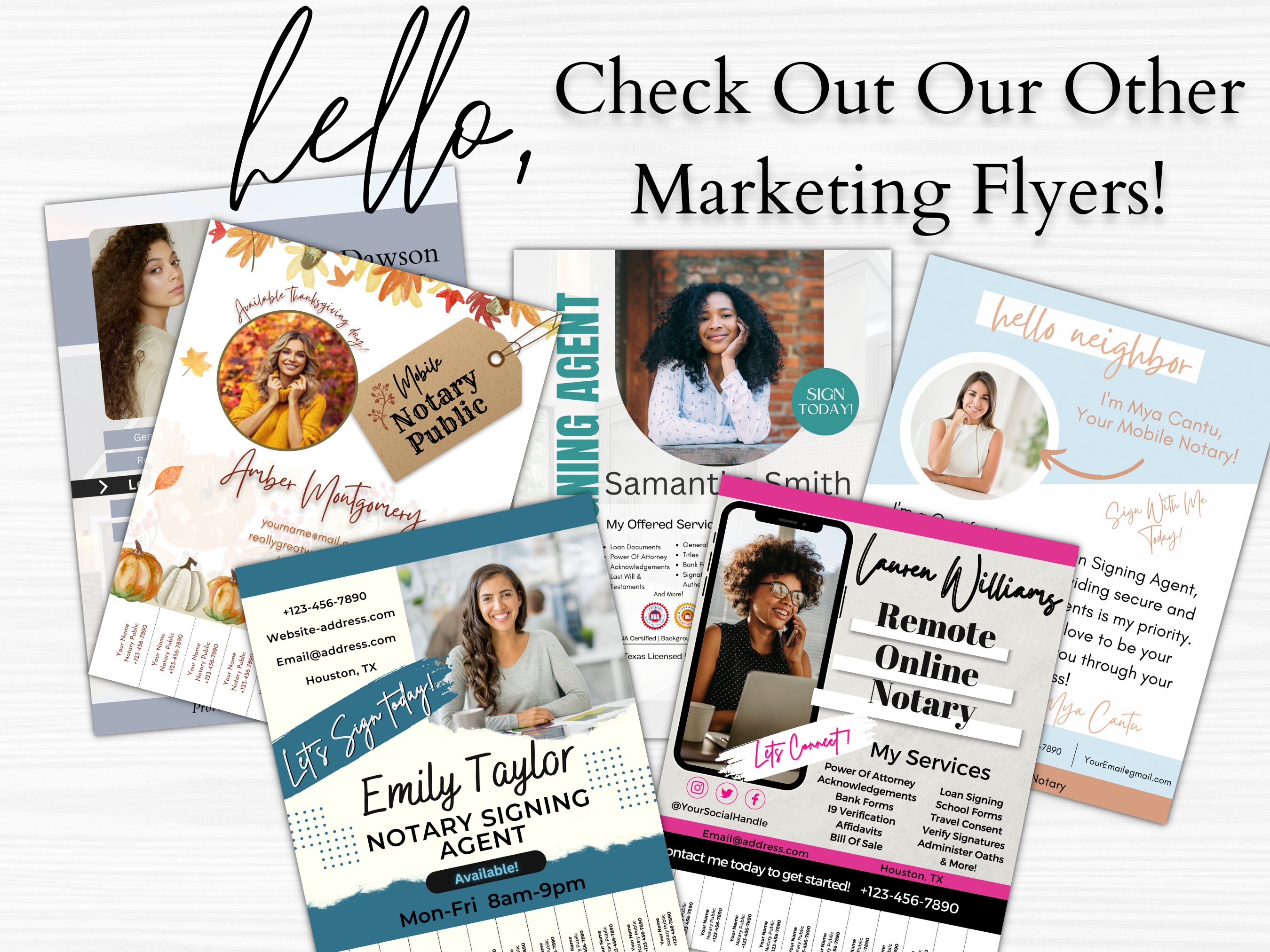 Notary Public Marketing Flyer Template: Canva Editable (instant ...